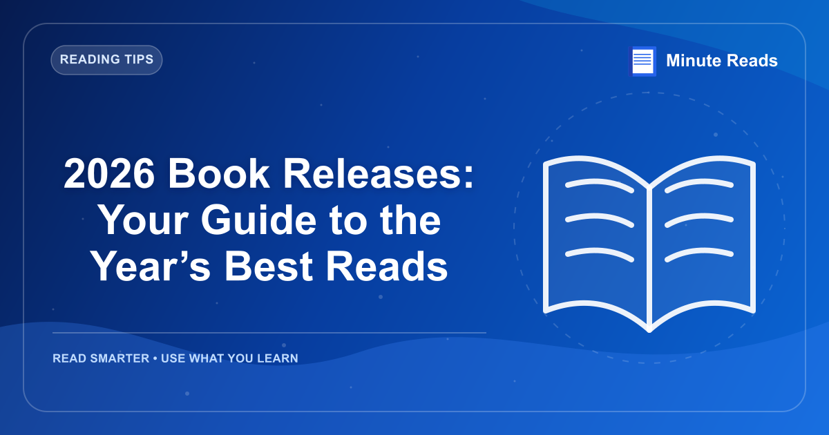 2026 Book Releases: Your Guide to the Year’s Best Reads — MinuteReads blog thumbnail