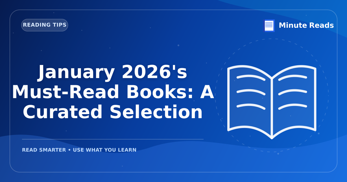 January 2026's Must-Read Books: A Curated Selection — MinuteReads blog thumbnail