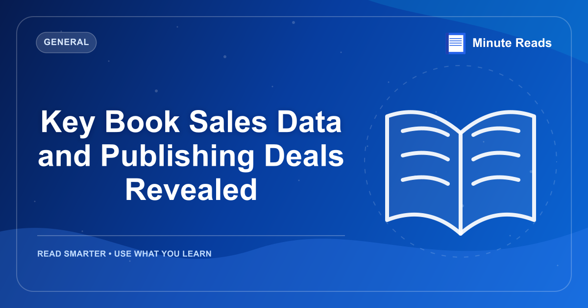 Key Book Sales Data and Publishing Deals Revealed — MinuteReads blog thumbnail
