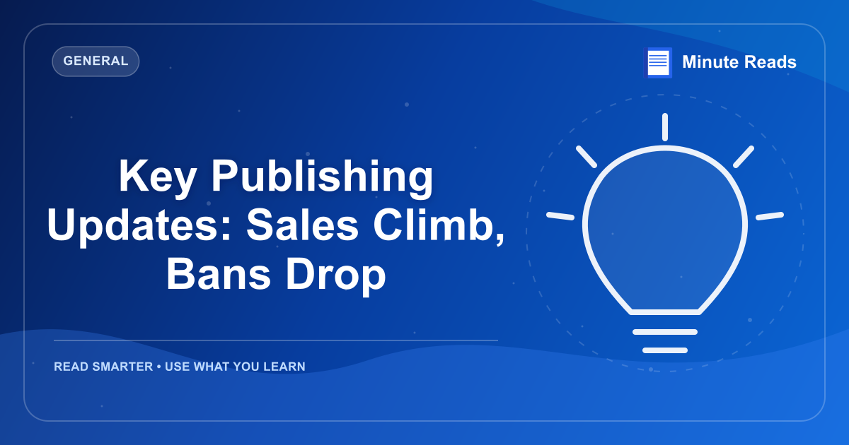 Key Publishing Updates: Sales Climb, Bans Drop — MinuteReads blog thumbnail