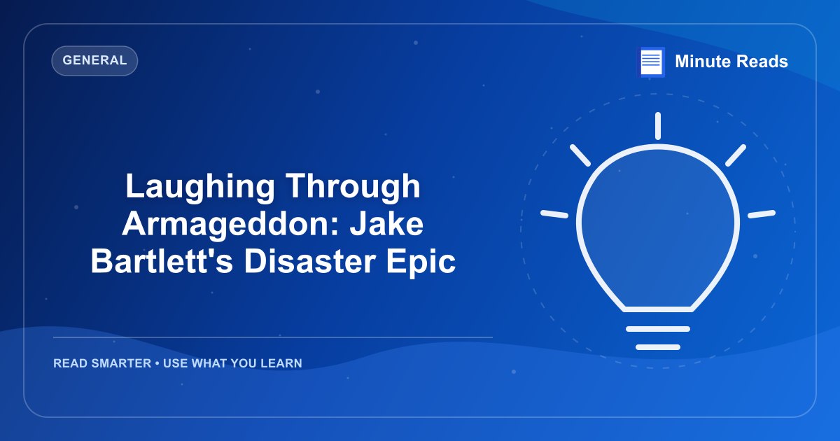 Laughing Through Armageddon: Jake Bartlett's Disaster Epic — MinuteReads blog thumbnail
