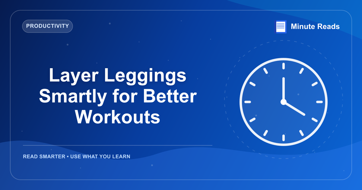Layer Leggings Smartly for Better Workouts — MinuteReads blog thumbnail
