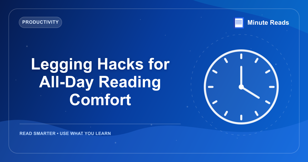 Legging Hacks for All-Day Reading Comfort — MinuteReads blog thumbnail