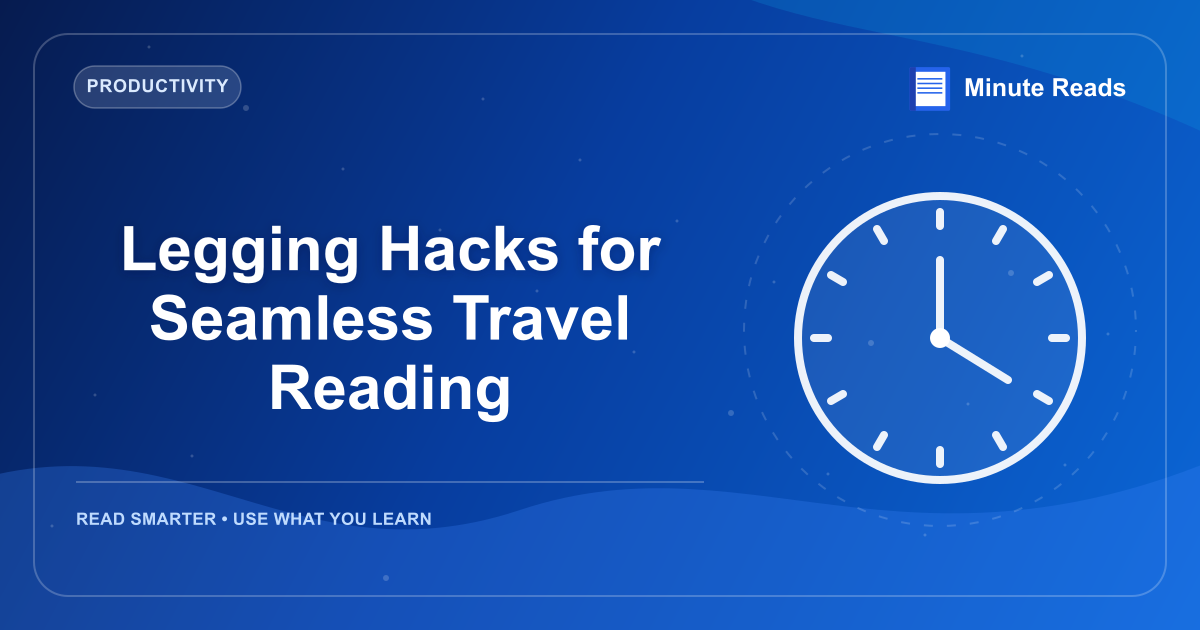 Legging Hacks for Seamless Travel Reading — MinuteReads blog thumbnail