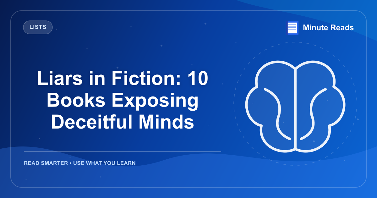 Liars in Fiction: 10 Books Exposing Deceitful Minds — MinuteReads blog thumbnail