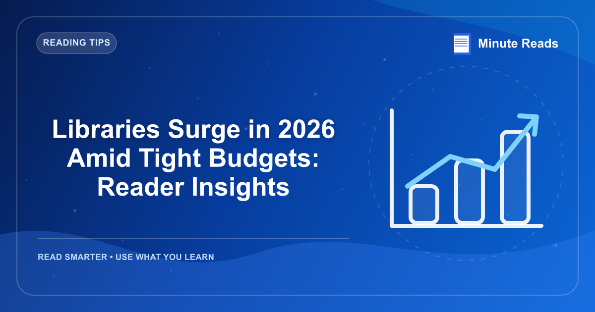Libraries Surge in 2026 Amid Tight Budgets: Reader Insights — MinuteReads blog thumbnail