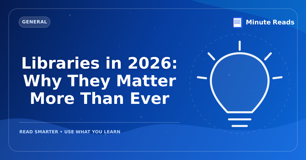 Libraries in 2027: Why They Matter More Than Ever — MinuteReads blog thumbnail
