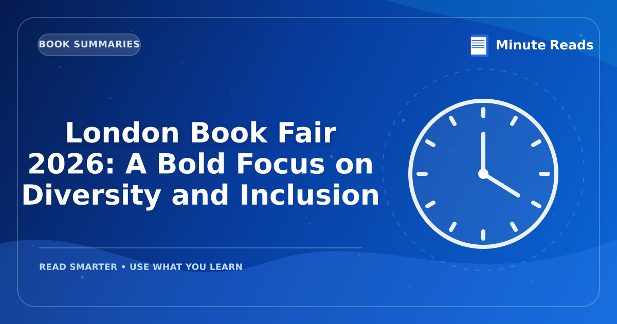 London Book Fair 2026: A Bold Focus on Diversity and Inclusion — MinuteReads blog thumbnail
