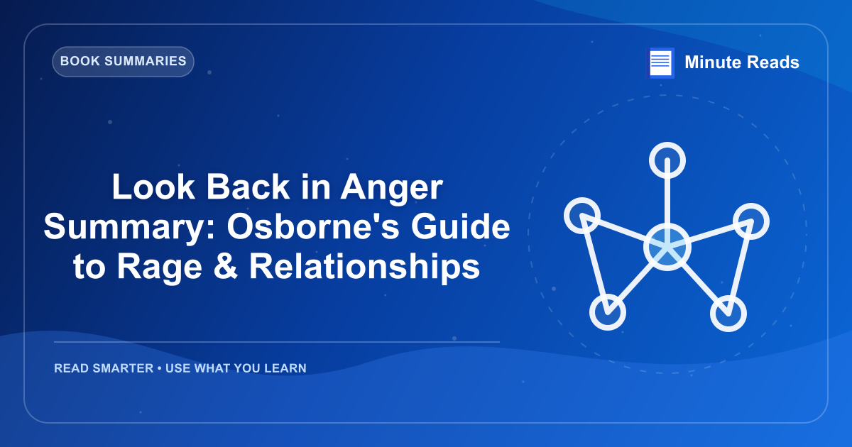 Look Back in Anger Summary: Osborne's Guide to Rage & Relationships — MinuteReads blog thumbnail