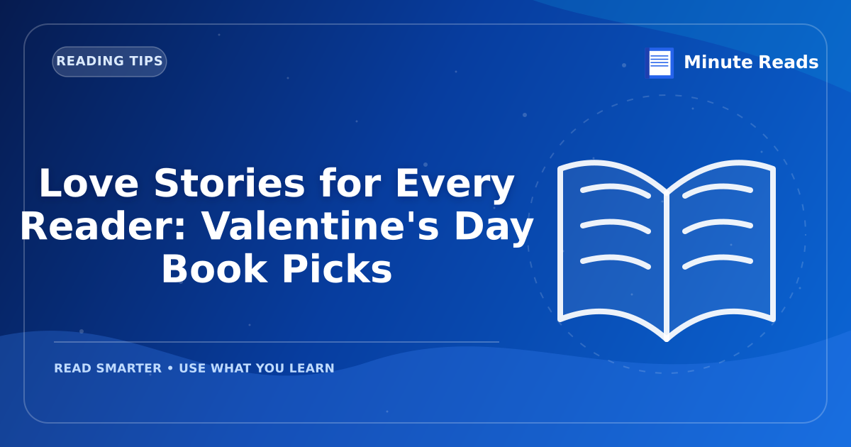 Love Stories for Every Reader: Valentine's Day Book Picks — MinuteReads blog thumbnail