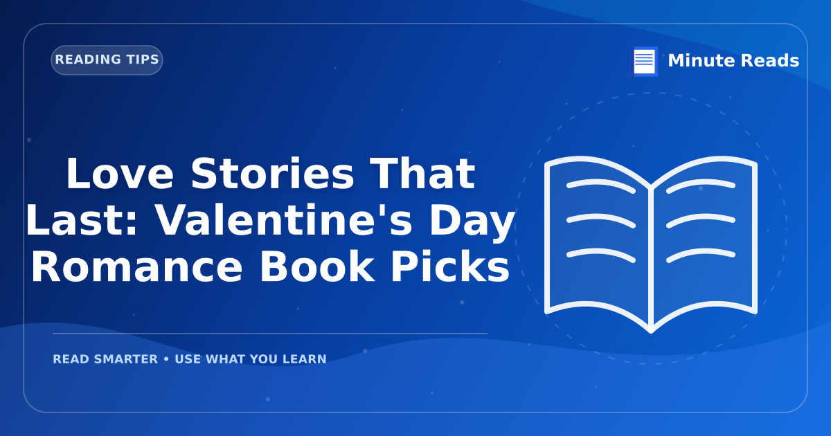 Love Stories That Last: Valentine's Day Romance Book Picks — MinuteReads blog thumbnail