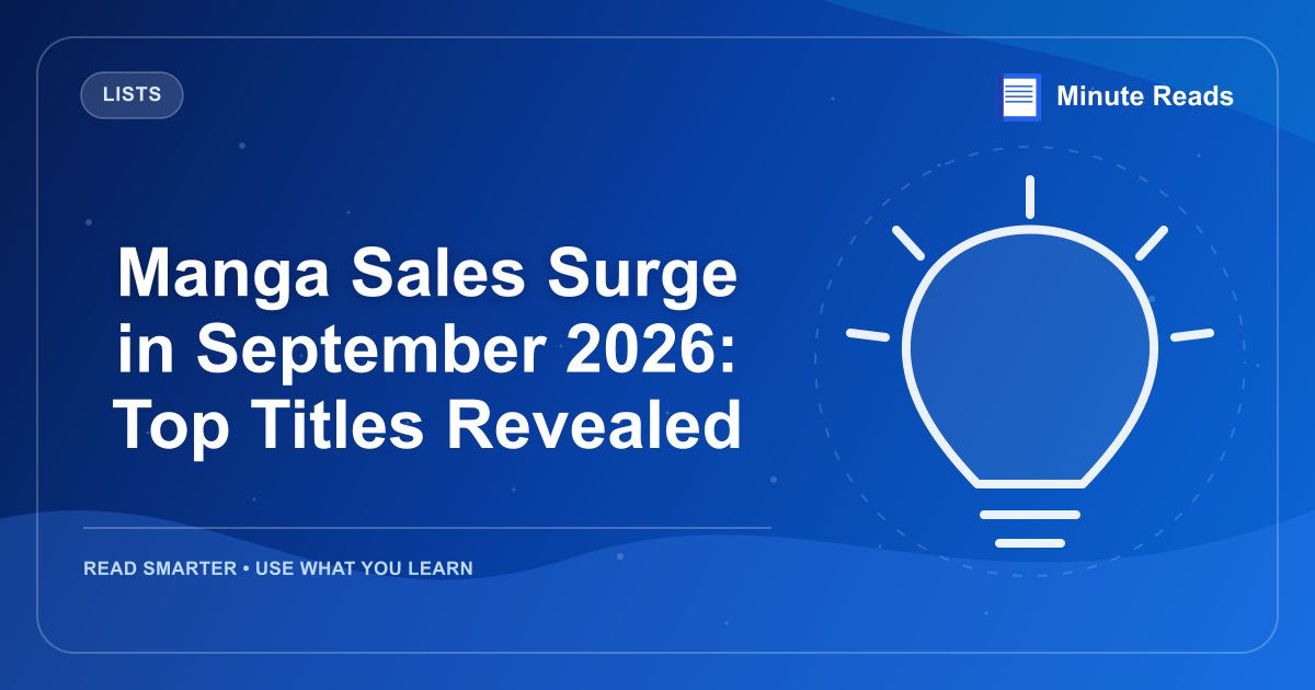 Manga Sales Surge in September 2026: Top Titles Revealed — MinuteReads blog thumbnail