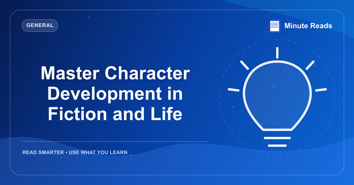 Master Character Development in Fiction and Life — MinuteReads blog thumbnail
