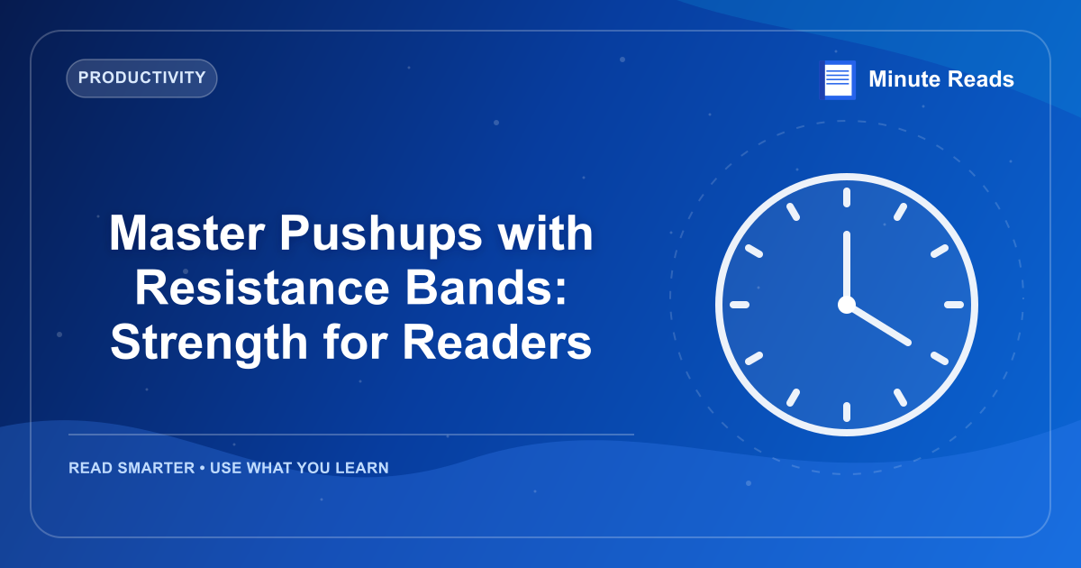 Master Pushups with Resistance Bands: Strength for Readers — MinuteReads blog thumbnail