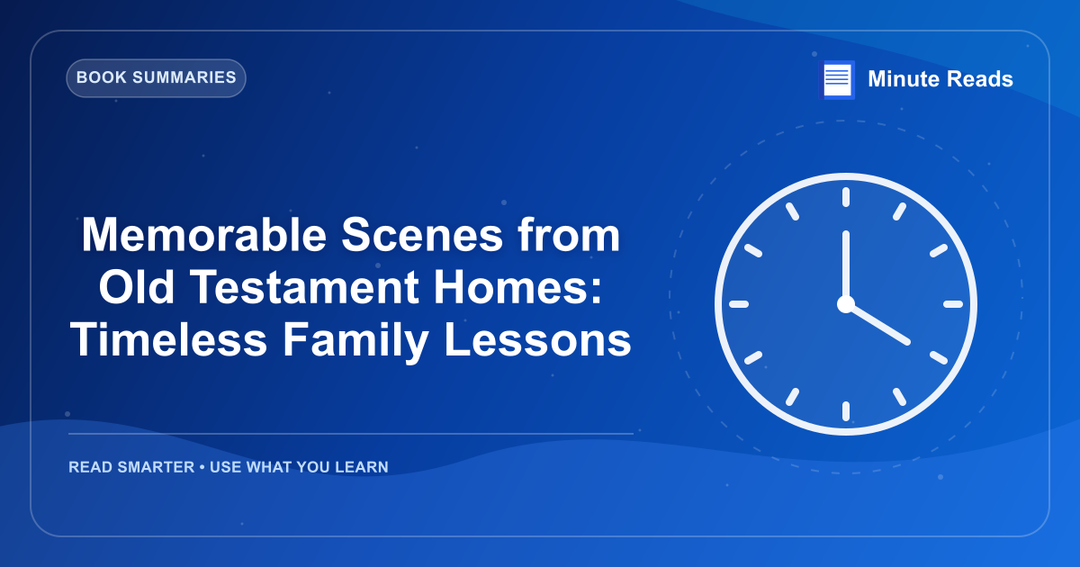 Memorable Scenes from Old Testament Homes: Timeless Family Lessons — MinuteReads blog thumbnail