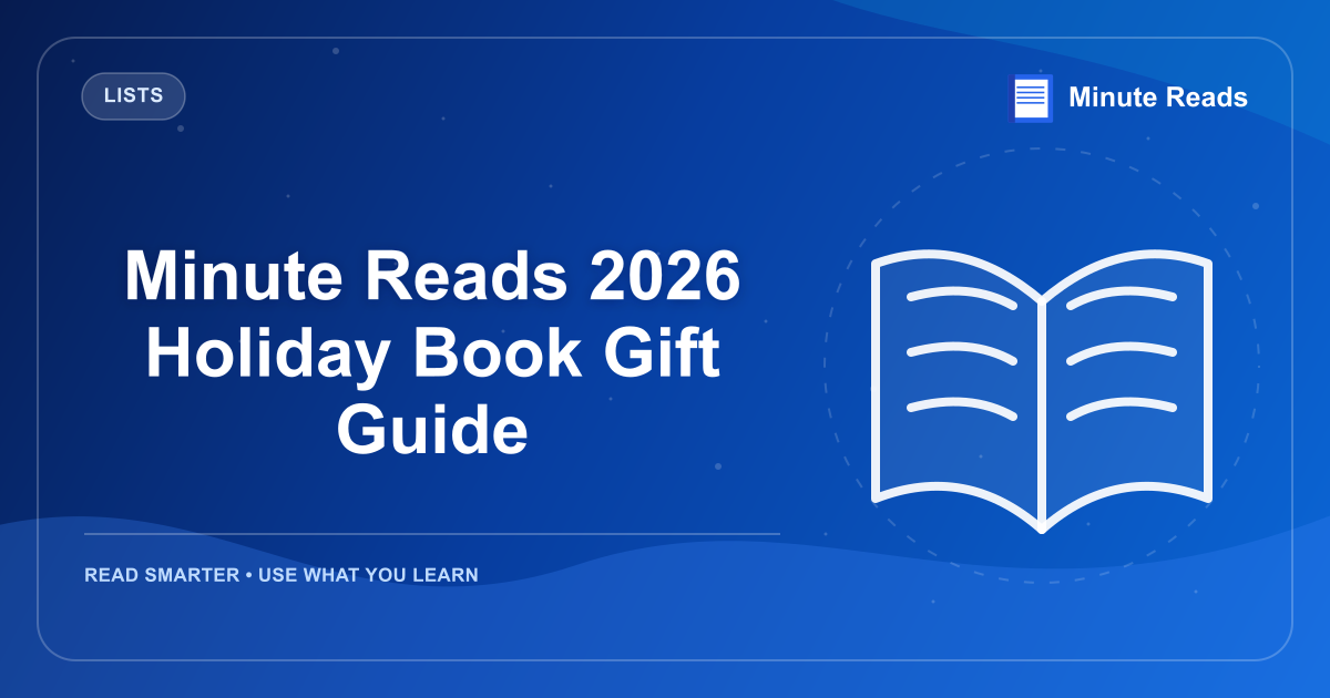 Minute Reads 2026 Holiday Book Gift Guide — MinuteReads blog thumbnail