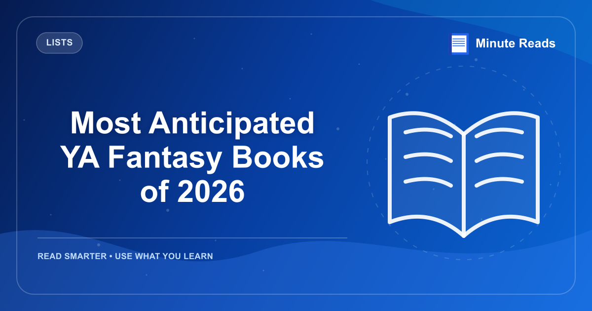 Most Anticipated YA Fantasy Books of 2026 — MinuteReads blog thumbnail