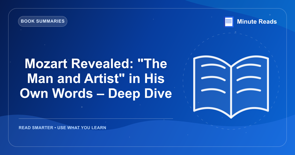 Mozart Revealed: "The Man and Artist" in His Own Words – Deep Dive — MinuteReads blog thumbnail