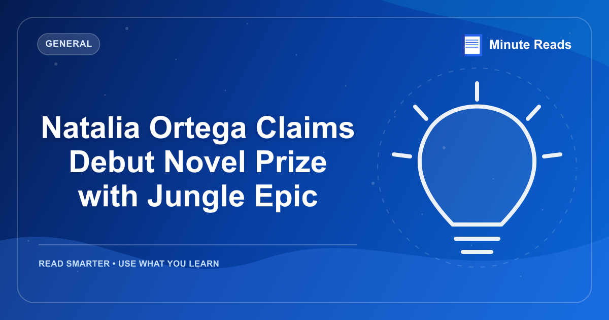 Natalia Ortega Claims Debut Novel Prize with Jungle Epic — MinuteReads blog thumbnail