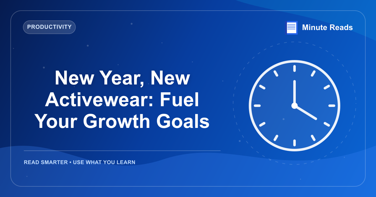 New Year, New Activewear: Fuel Your Growth Goals — MinuteReads blog thumbnail