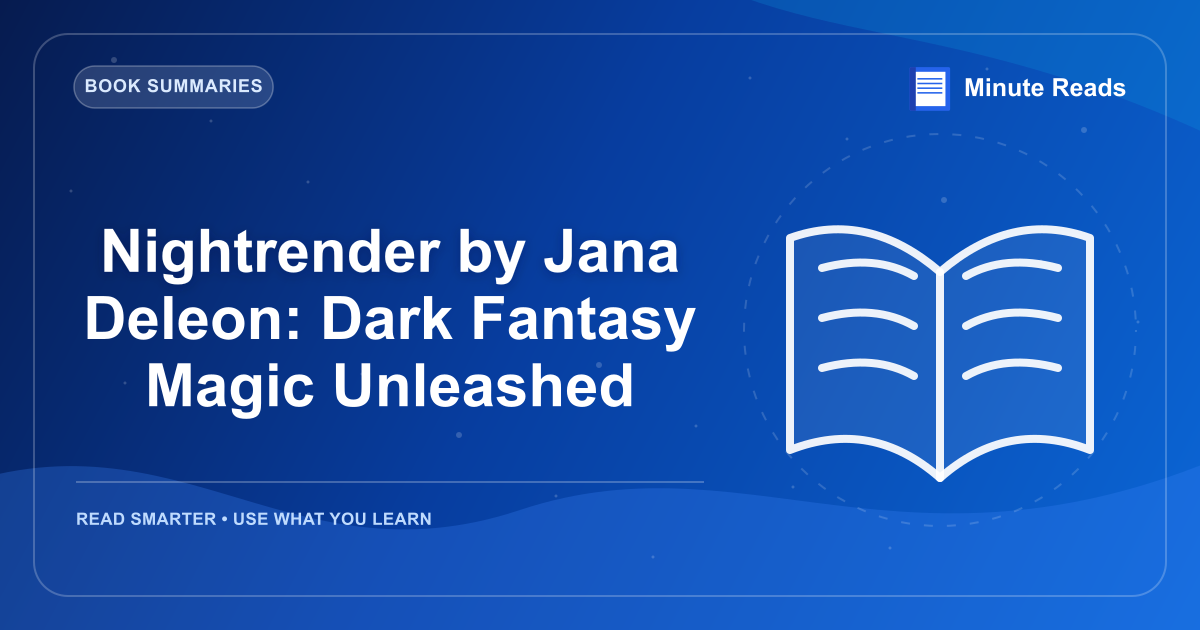Nightrender by Jana Deleon: Dark Fantasy Magic Unleashed — MinuteReads blog thumbnail