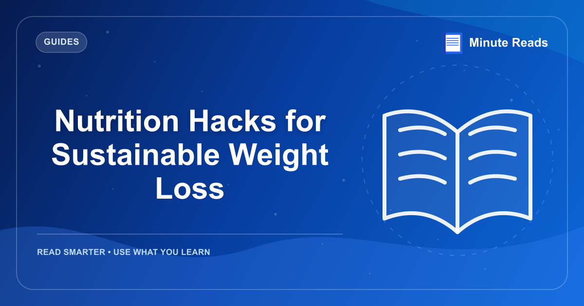 Nutrition Hacks for Sustainable Weight Loss — MinuteReads blog thumbnail