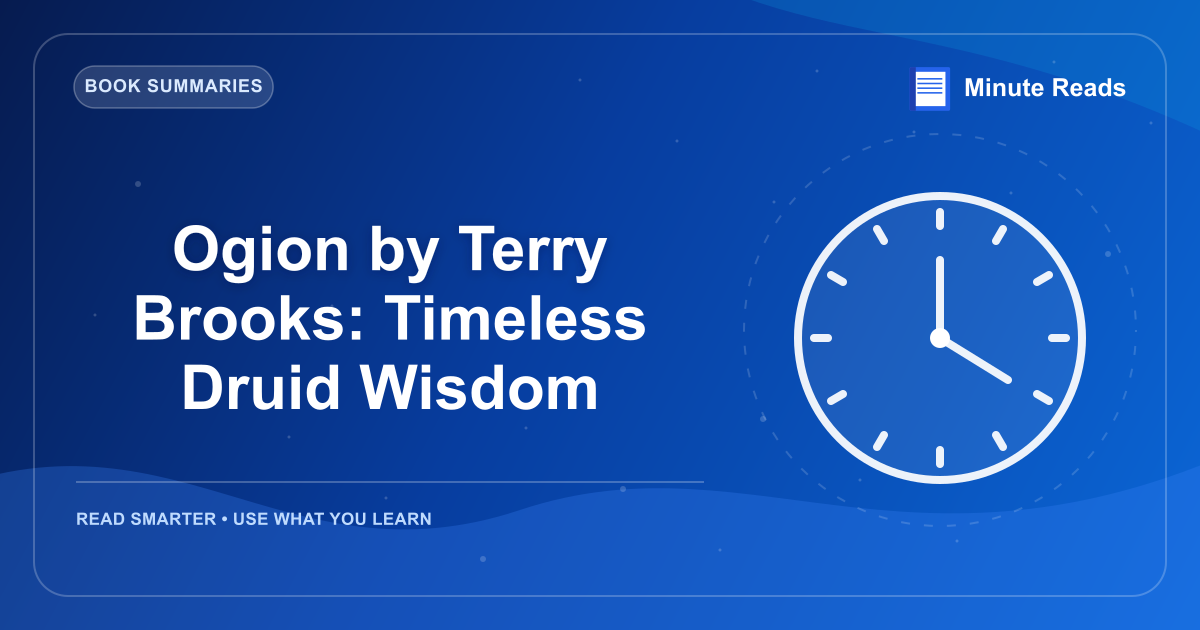 Ogion by Terry Brooks: Timeless Druid Wisdom — MinuteReads blog thumbnail