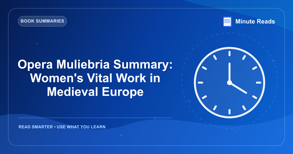 Opera Muliebria Summary: Women's Vital Work in Medieval Europe — MinuteReads blog thumbnail