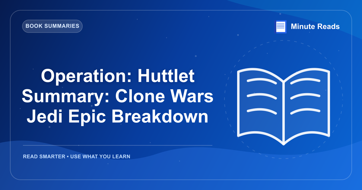 Operation: Huttlet Summary: Clone Wars Jedi Epic Breakdown — MinuteReads blog thumbnail