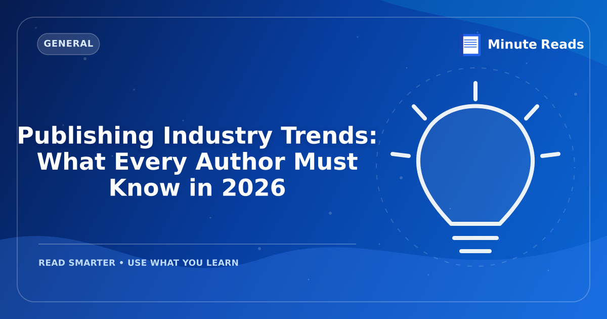 Publishing Industry Trends: What Every Author Must Know in 2027 — MinuteReads blog thumbnail