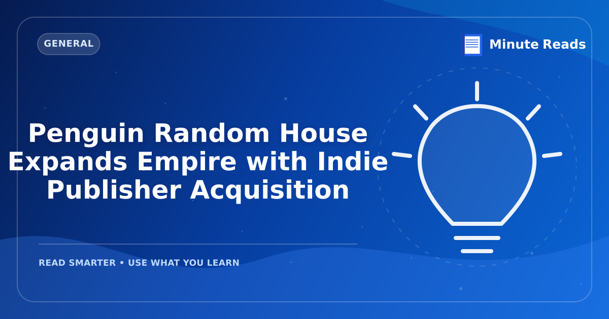 Penguin Random House Expands Empire with Indie Publisher Acquisition — MinuteReads blog thumbnail