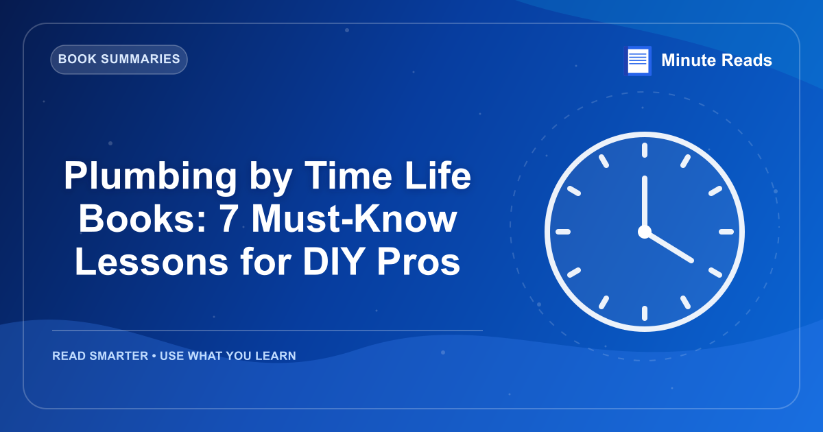 Plumbing by Time Life Books: 7 Must-Know Lessons for DIY Pros — MinuteReads blog thumbnail