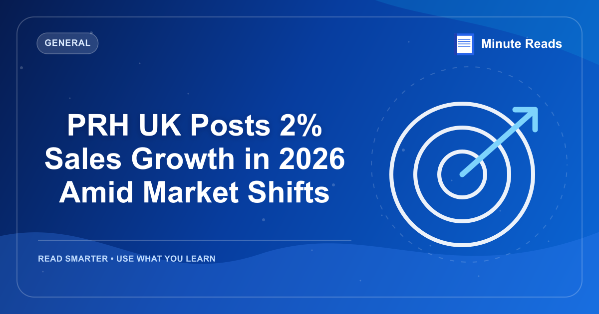 PRH UK Posts 2% Sales Growth in 2026 Amid Market Shifts — MinuteReads blog thumbnail