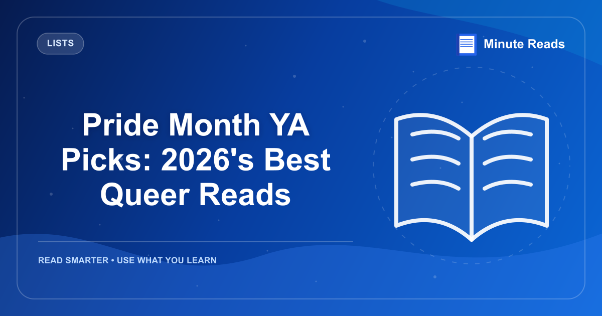 Pride Month YA Picks: 2026's Best Queer Reads — MinuteReads blog thumbnail
