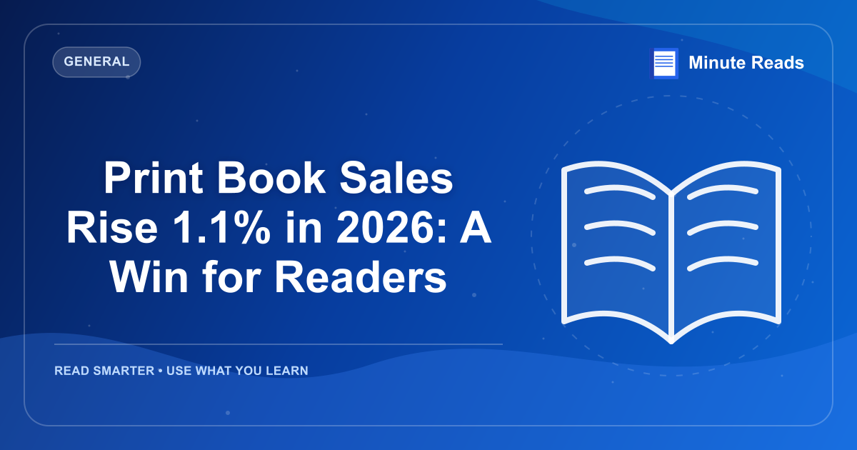 Print Book Sales Rise 1.1% in 2026: A Win for Readers — MinuteReads blog thumbnail