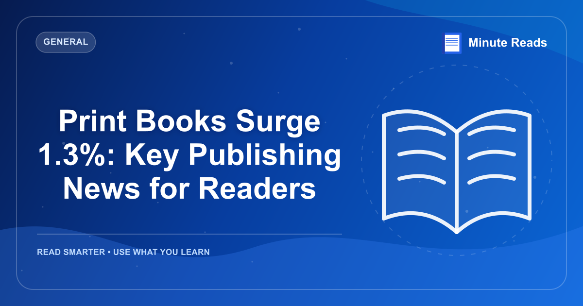 Print Books Surge 1.3%: Key Publishing News for Readers — MinuteReads blog thumbnail