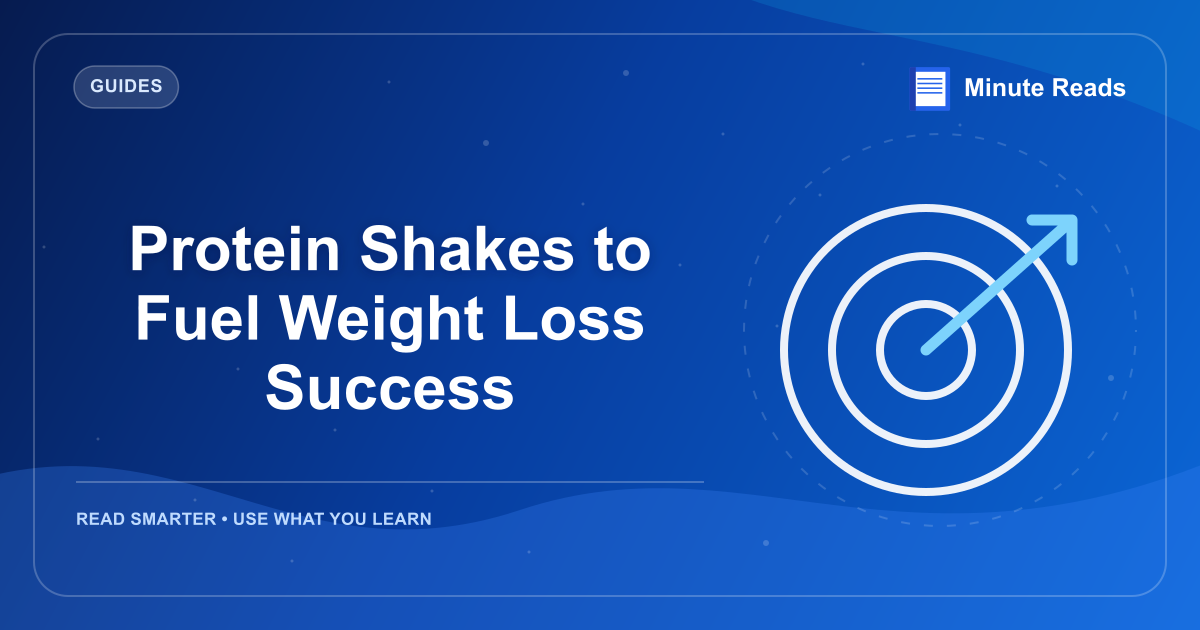 Protein Shakes to Fuel Weight Loss Success — MinuteReads blog thumbnail