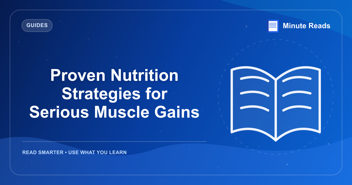 Proven Nutrition Strategies for Serious Muscle Gains — MinuteReads blog thumbnail