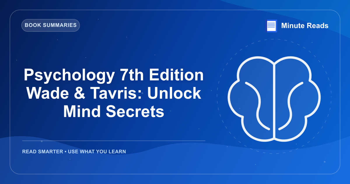 Psychology 7th Edition Wade & Tavris: Unlock Mind Secrets — MinuteReads blog thumbnail