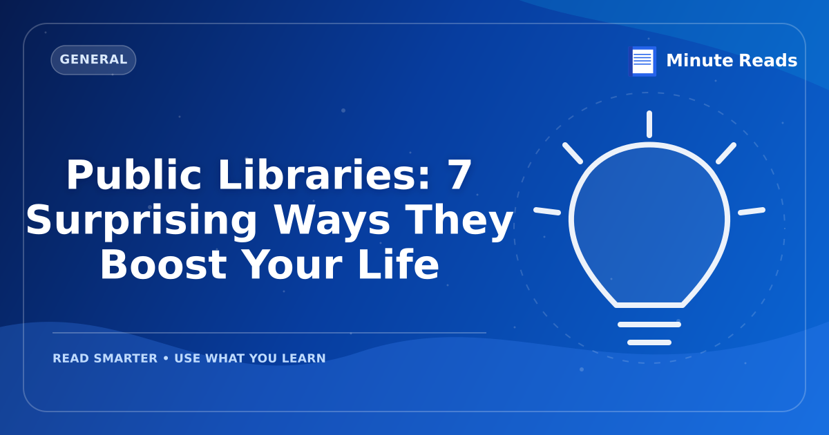 Public Libraries in 2027: More Than Just Books — MinuteReads blog thumbnail