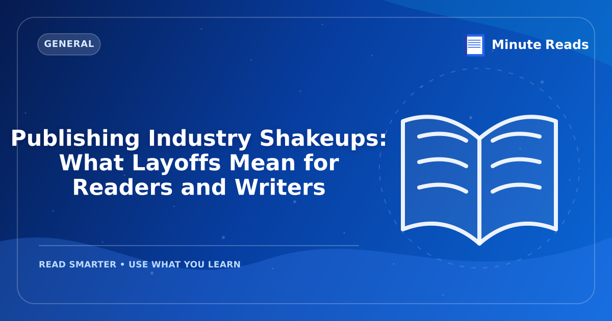 Publishing Industry Shakeups: What Layoffs Mean for Readers and Writers — MinuteReads blog thumbnail