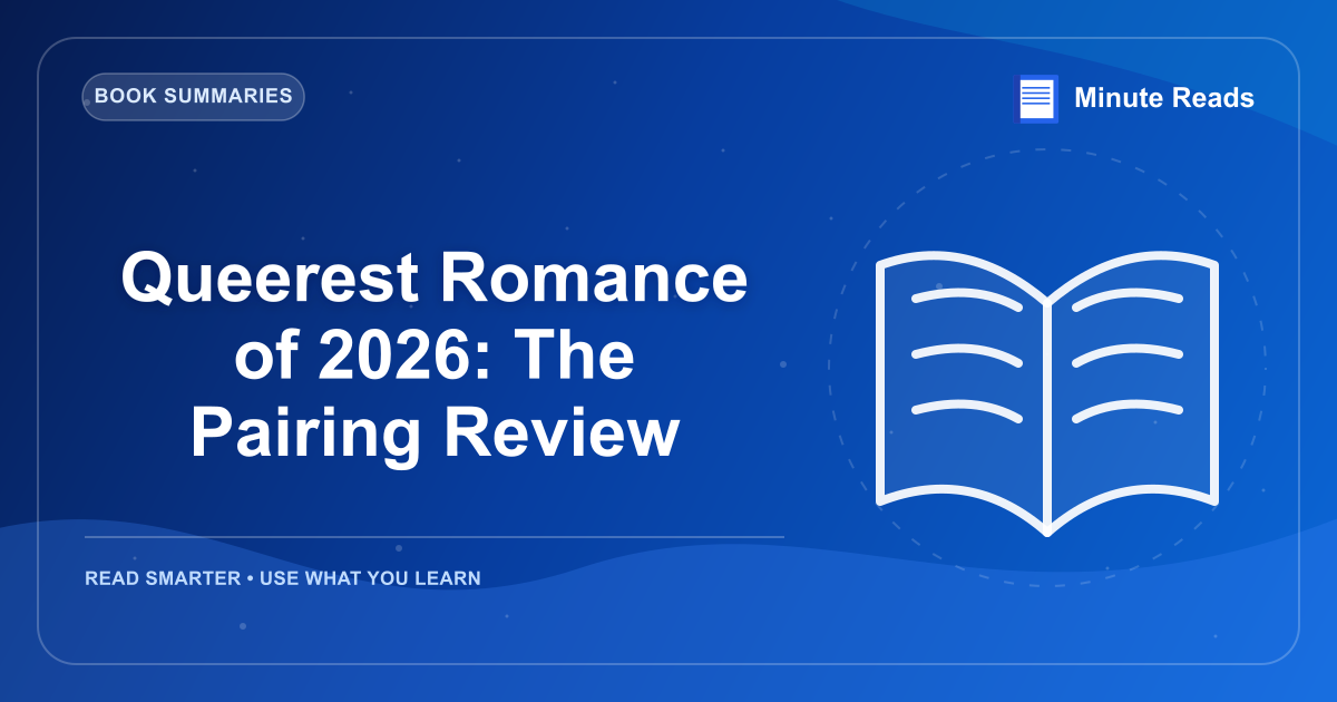 Queerest Romance of 2026: The Pairing Review — MinuteReads blog thumbnail