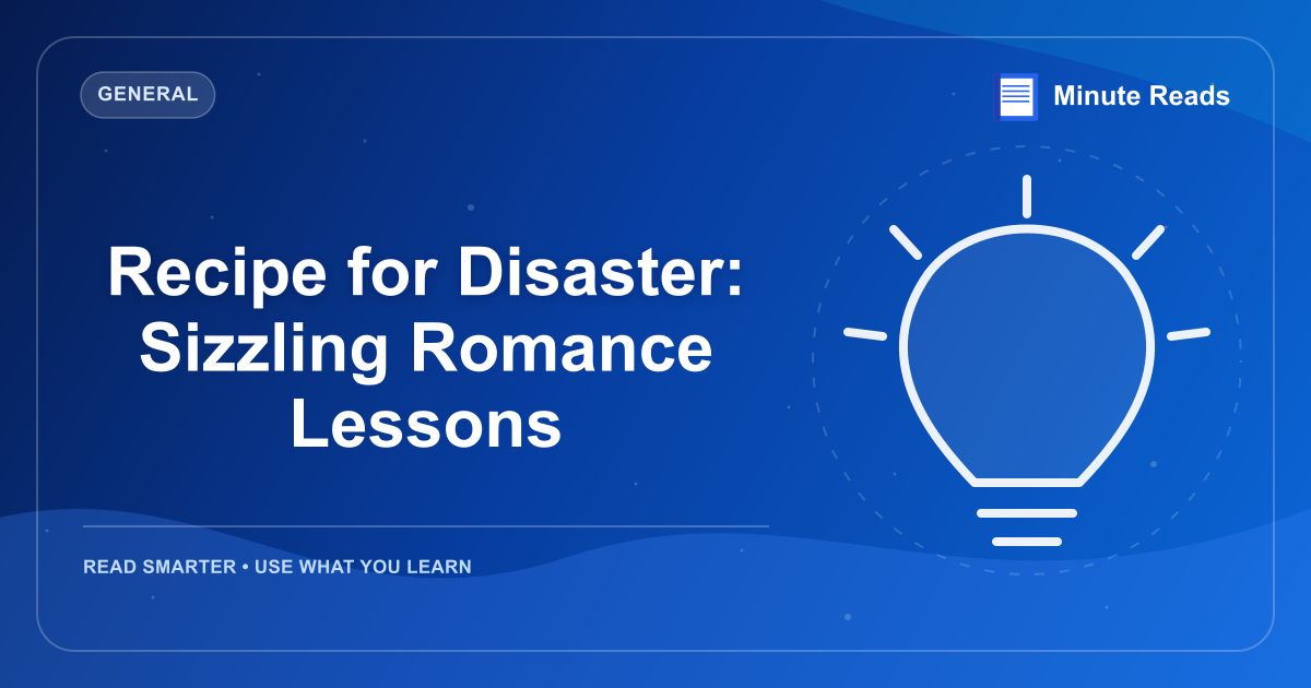Recipe for Disaster: Sizzling Romance Lessons — MinuteReads blog thumbnail