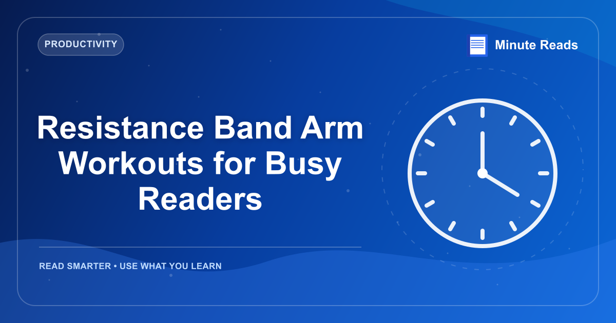 Resistance Band Arm Workouts for Busy Readers — MinuteReads blog thumbnail