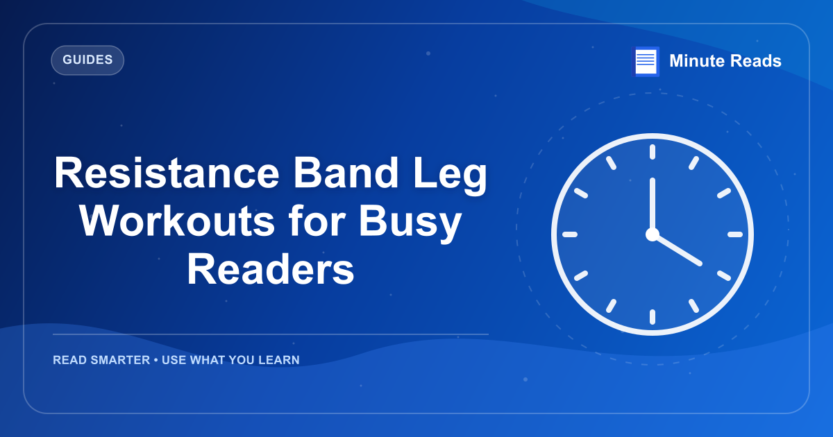 Busyの読者のための抵抗バンド足のワークアウト — MinuteReads blog thumbnail