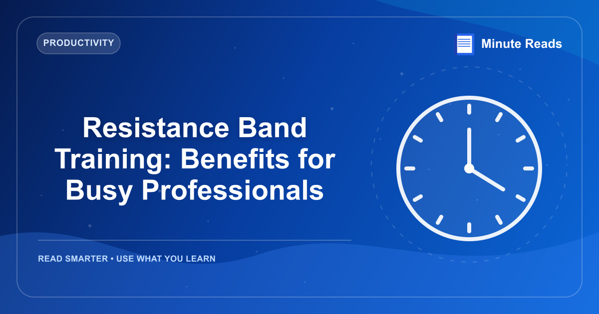 Resistance Band Training: Benefits for Busy Professionals — MinuteReads blog thumbnail