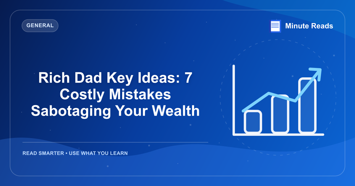 Rich Dad Key Ideas: 7 Costly Mistakes Sabotaging Your Wealth — MinuteReads blog thumbnail