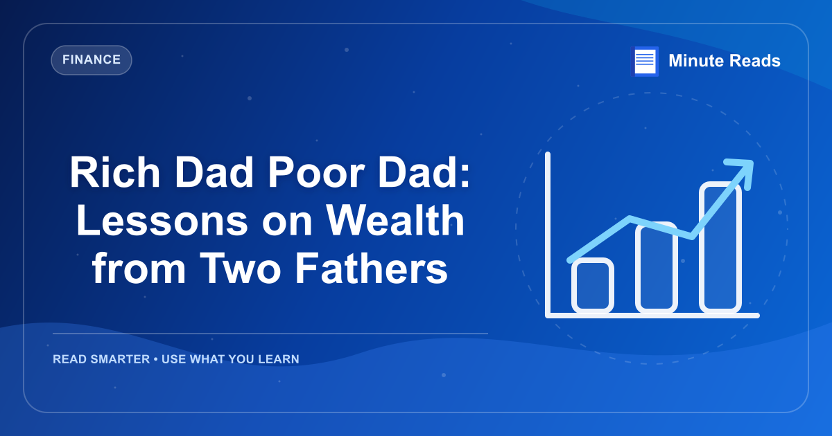 Rich Dad Poor Dad: Lessons on Wealth from Two Fathers — MinuteReads blog thumbnail