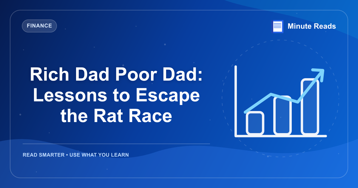Rich Dad Poor Dad: Lessons to Escape the Rat Race — MinuteReads blog thumbnail