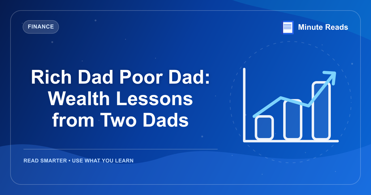 Rich Dad Poor Dad: Wealth Lessons from Two Dads — MinuteReads blog thumbnail